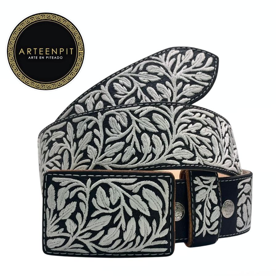 Cinturón artesanal piteado - Modelo Rameado – Arteenpit
