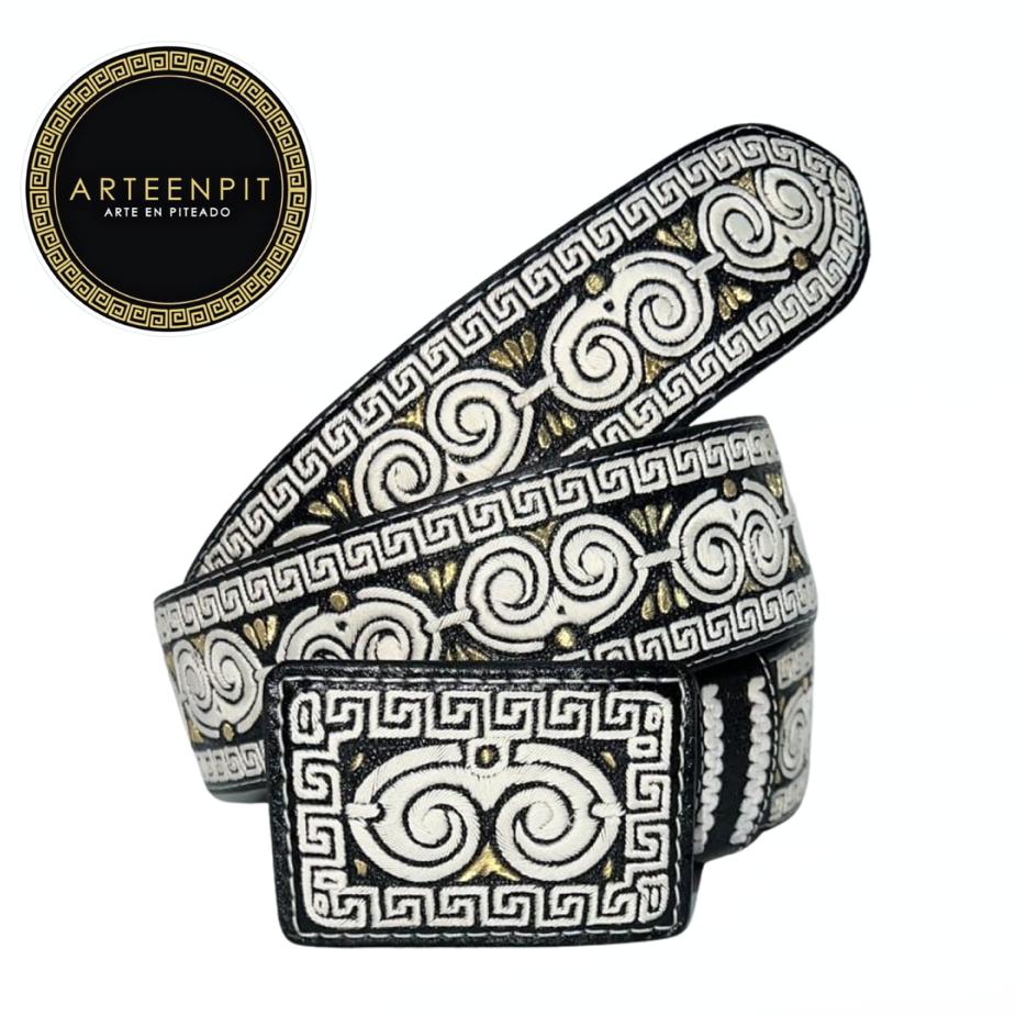 Cinturón Artesanal Piteado - Modelo Griego Gold – Arteenpit