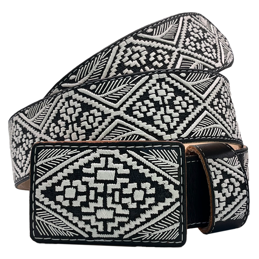 Cinturón Artesanal Piteado - Modelo Combinado - Espigas con Escaleras ...